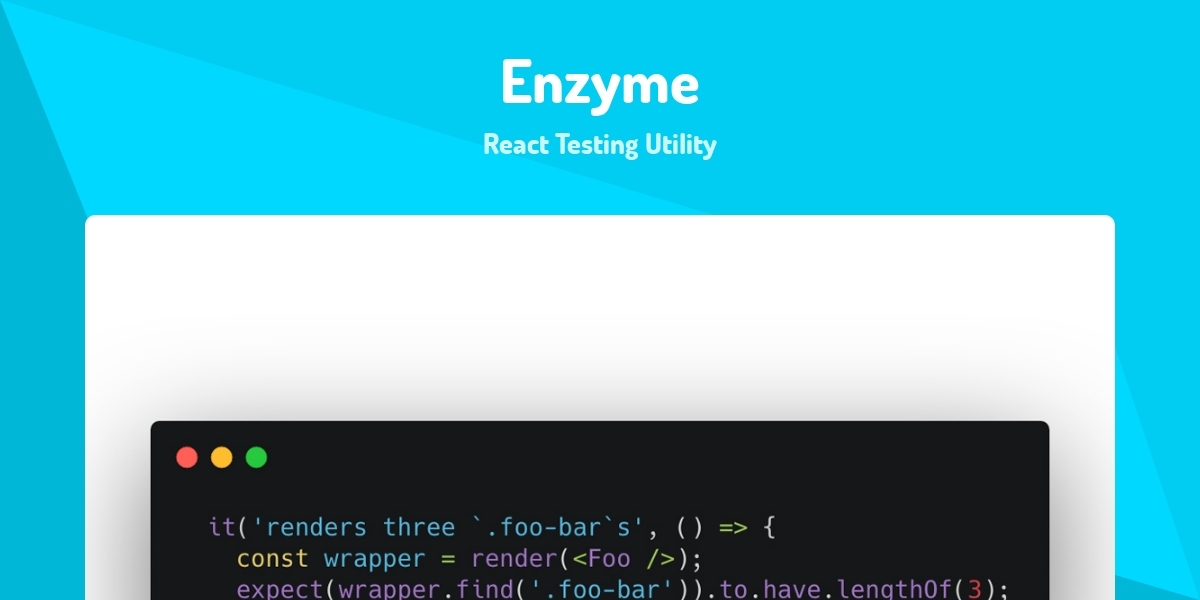 Enzyme React Testing Utility Made With Reactjs